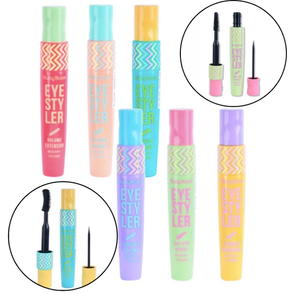 Máscara de Cílios e Delineador Eye Styler 2 em 1 - Ruby Rose HB8310 ...