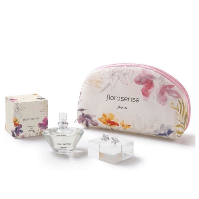 Kit Colônia Florasense 25ml + brincos + necessair Jequiti | Shopee Brasil