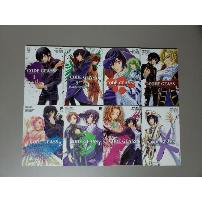 Code Geass Mangá 1 ao 8 | Shopee Brasil