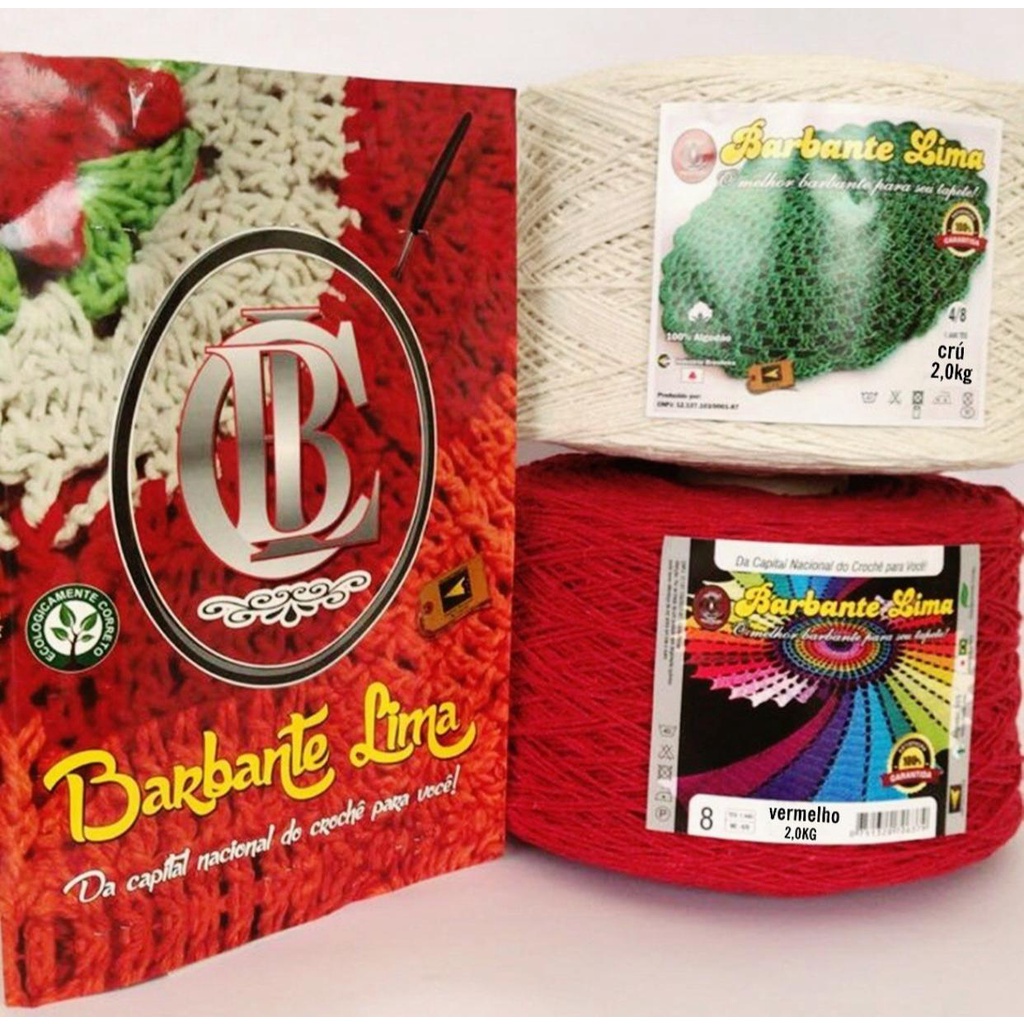 Barbantes Lima 2kg cores variadas Nº6\Nº8 ( 10 unidades) Atacado ...