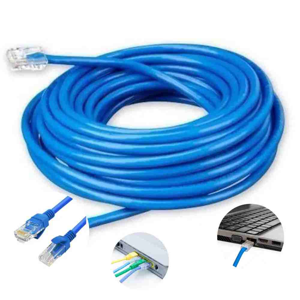 Fio De Internet 10 Metros Cabo Rede Cat5 Lan Rj45 Velocidade | Shopee ...