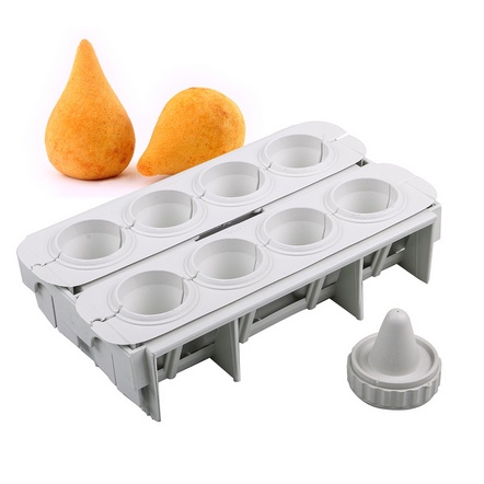 Molde Forma Para Fazer Coxinhas Salgados Cozinha Fácil | Shopee Brasil