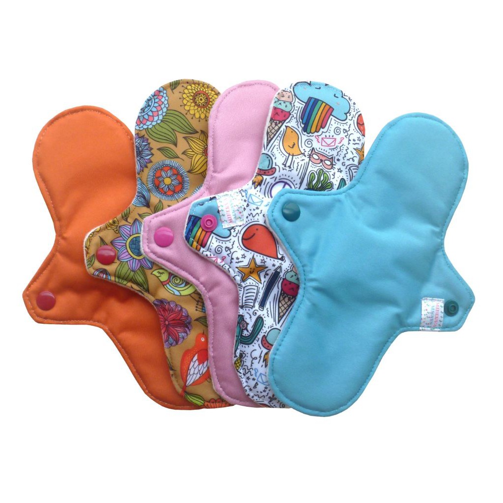 Kit de 5 Absorventes Ecológicos Reutilizáveis Normais - Minerva Always ...