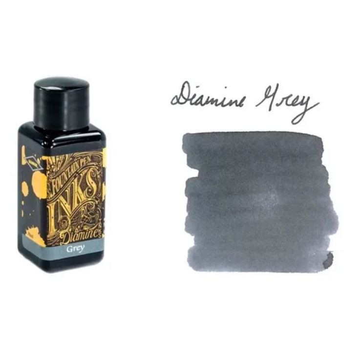 Tinta Diamine Grey (30 ml) Para Caneta Tinteiro | Shopee Brasil