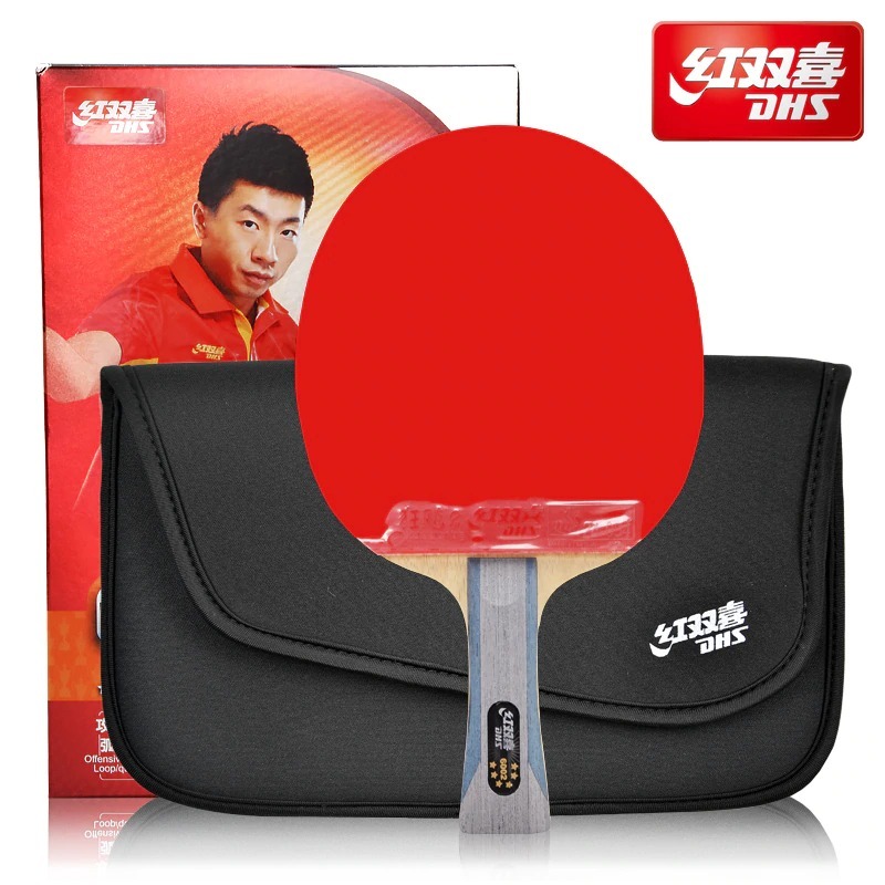 Dhs 6002 Raquete Classica Profissional Tenis de Mesa + Raqueteira ...