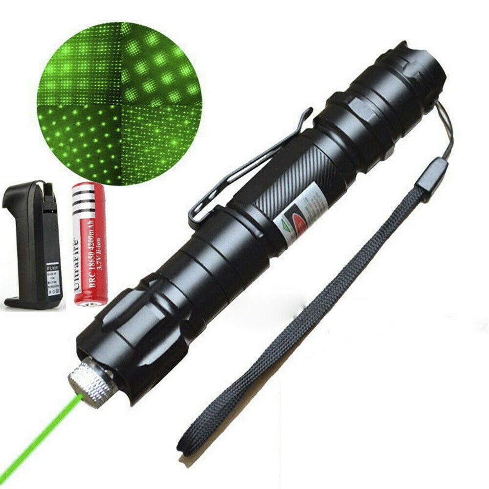 50Mile Military 1mW Green Laser Pointer Pen Lamp 532nm Lazer Visble ...