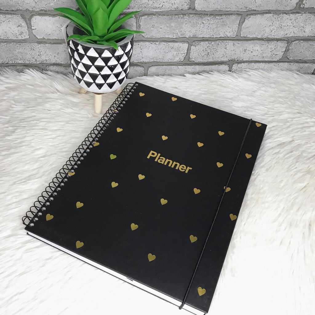 Caderno Planner Semanal 96 ou 198 folhas 24x18cm Agenda Espiral para ...