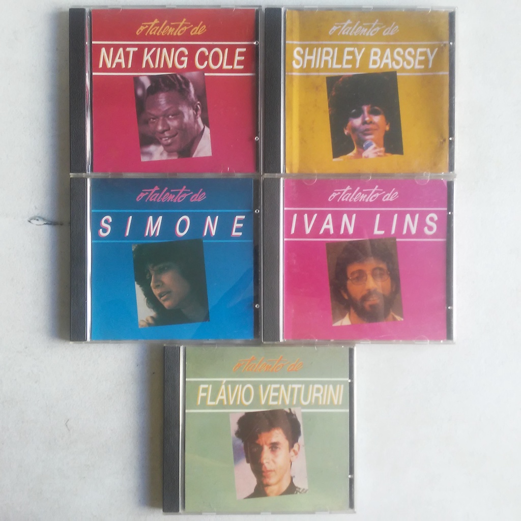 CD O TALENTO DE SHIRLEY BASSEY NAT KING COLE IVAN LINS FLÁVIO VENTURINI ...