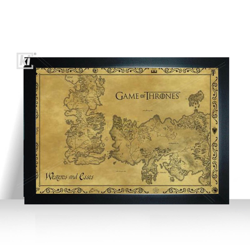Mapa da Terra Média Senhor dos Anéis O Hobbit moldura A4 32cm | Shopee Brasil