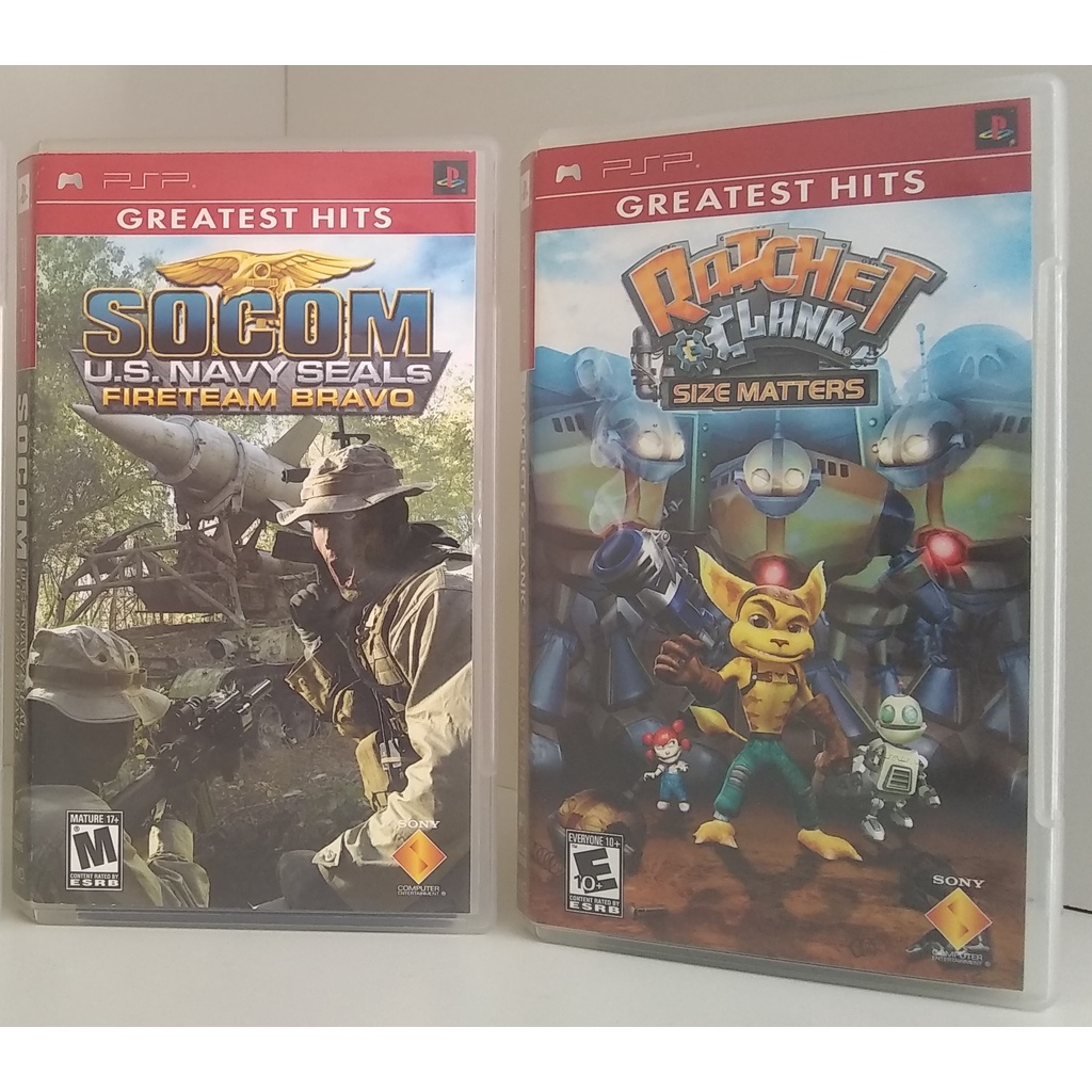 PSP Kit Combo Ratched e Clank + Socom 2 Jogos MIDIA FISICA ORIGINAL ...