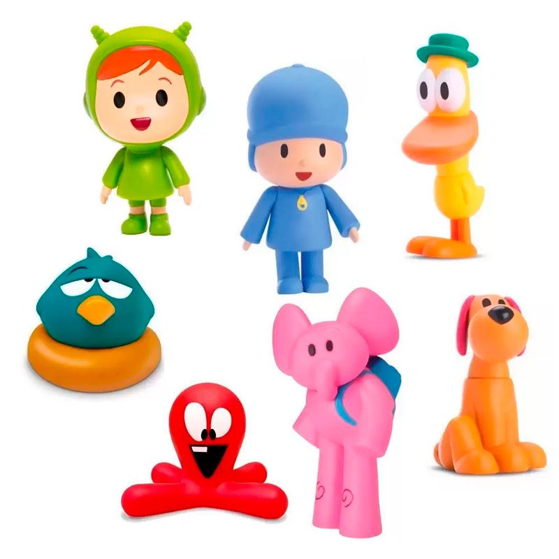 Boneco da turma do Pocoyo De Vinil Pocoyo Nina Pato Loula Elly Fred ou ...
