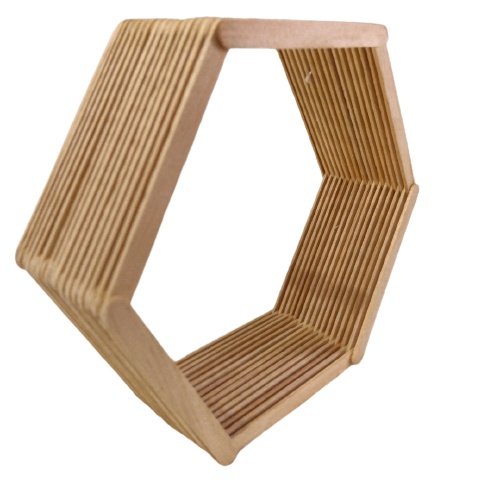 Nicho de madeira modelo retrô NICHO de palito modelo octogonal | Shopee ...