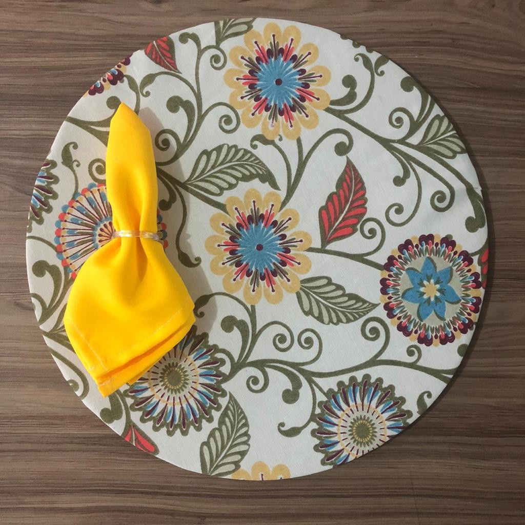 Capa De Sousplat Estampado 35cm Várias Cores Jacquard - Sousplat ...
