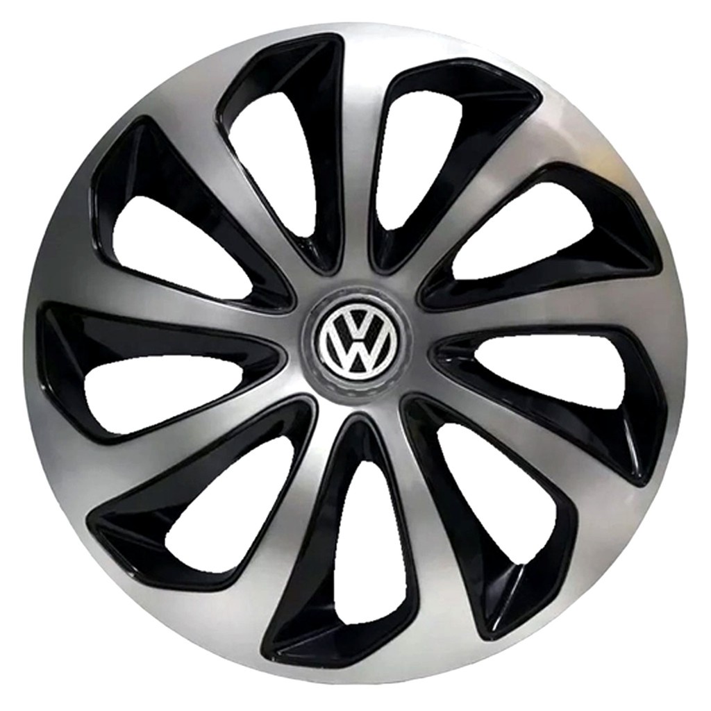 Calota Aro 13 Esportiva Velox Silver Black Vw Gol Saveiro G5 - UNITÁRIO ...