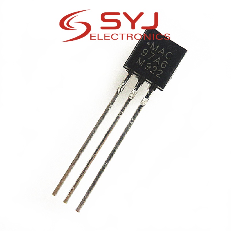 50 PCS MAC97A6 97A6 TO-92 Triacs THY . 6A 400V TRIAC Novo original Em ...