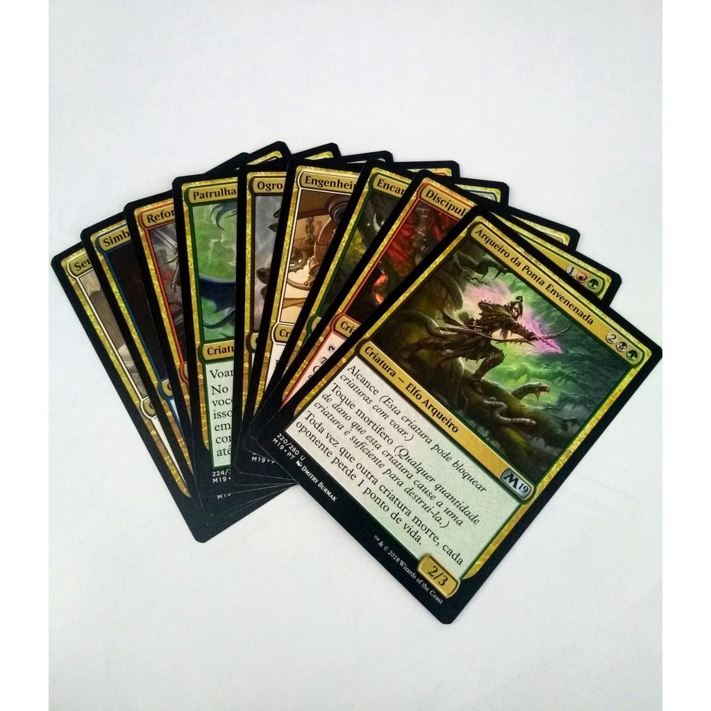 Lote de 50 Cards de Magic Multi coloridas incomuns - 50 Cartas de Magic ...