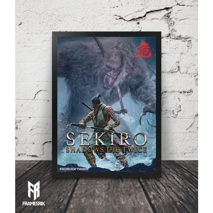 Quadro Gamer Sekiro Shadows die Twice | Shopee Brasil