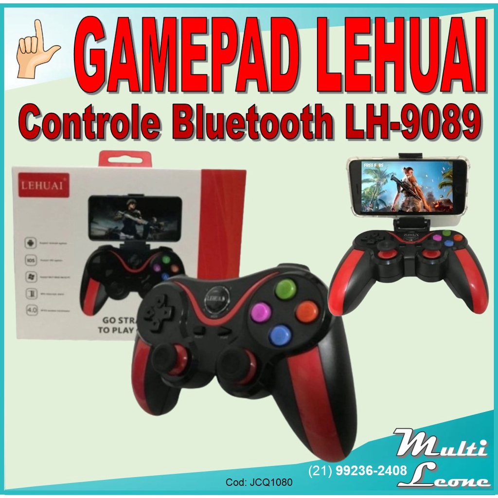 Controle Joystick Bluetooth LEHUAI LH-9089 | Shopee Brasil