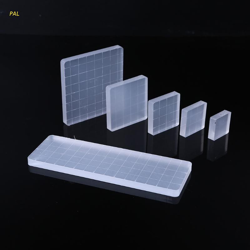 PAL 6 Pieces Stamp Blocks Acrylic Clear Essential Stamping Tools Set ...