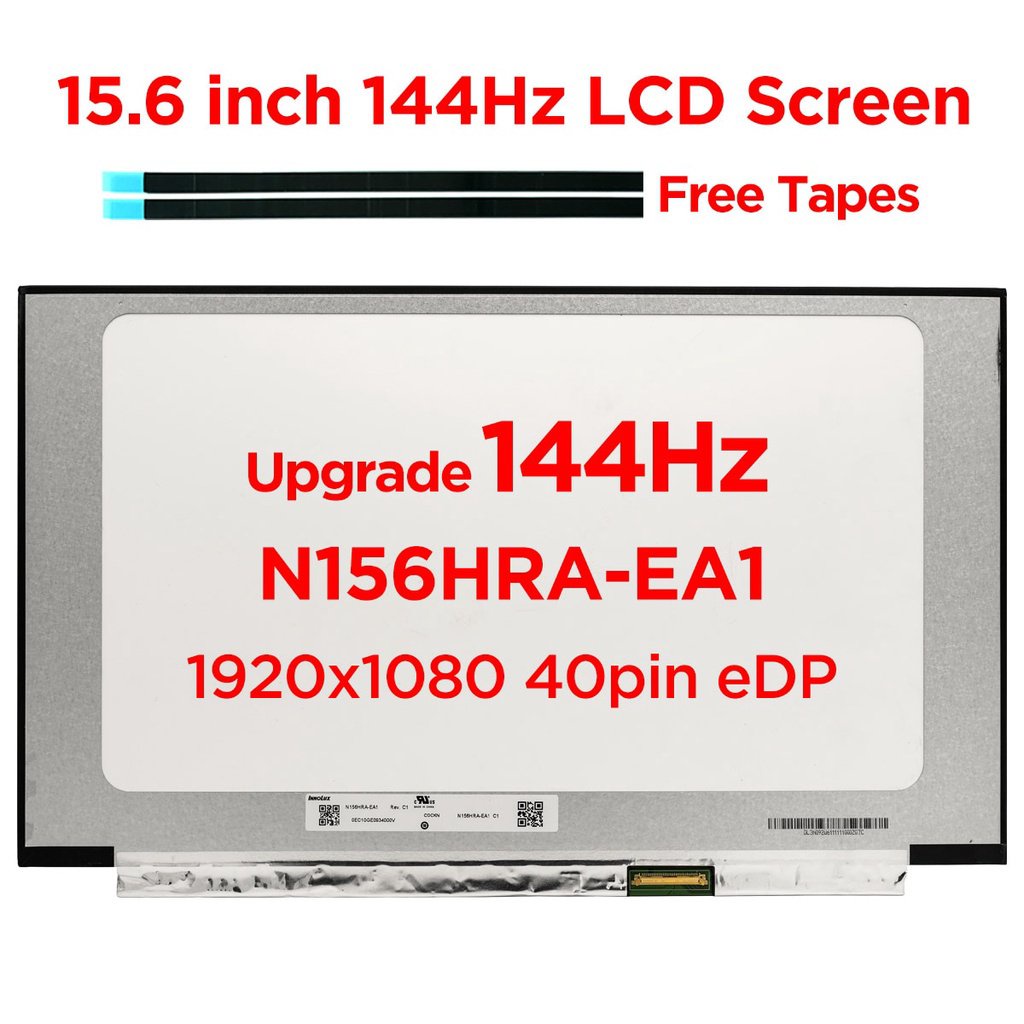 Tela LCD Para Notebook 15.6 Polegadas IPS 144Hz N156HRA-EA1 Encaixe ...