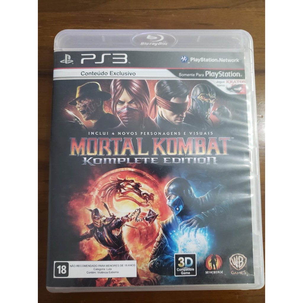 Mortal Kombat 9 Komplete Edition - Ps3, playstation 3, mídia física ...