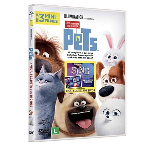 DVD - Pets - A Vida Secreta dos Bichos (lacrado) | Shopee Brasil