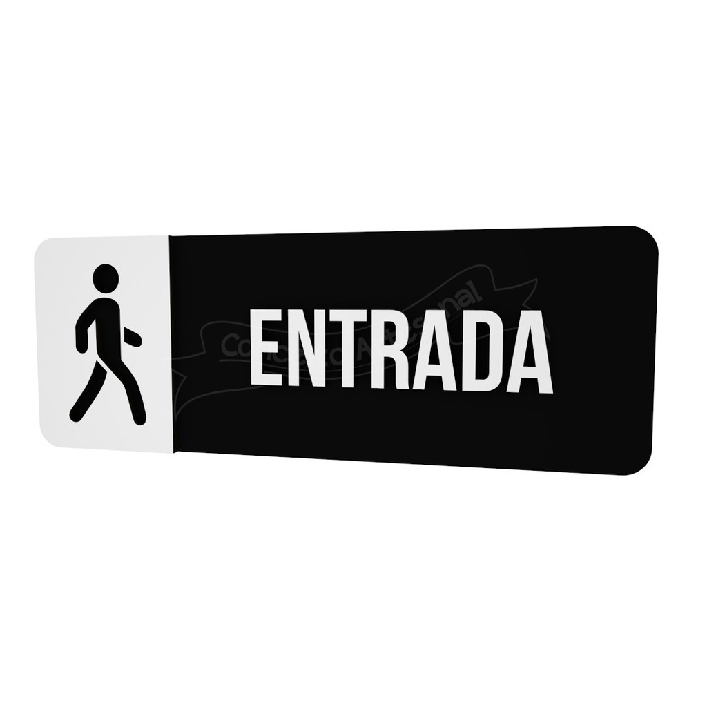 Placa Indicativa Preta Entrada Hotel Empresa Bar Cafeteria | Shopee Brasil