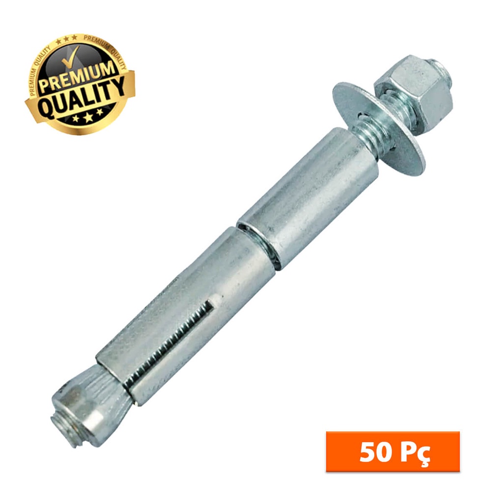 Chumbador Bucha Metal Parabolt Prisioneiro 5/16 x 100 Cba 50 | Shopee ...