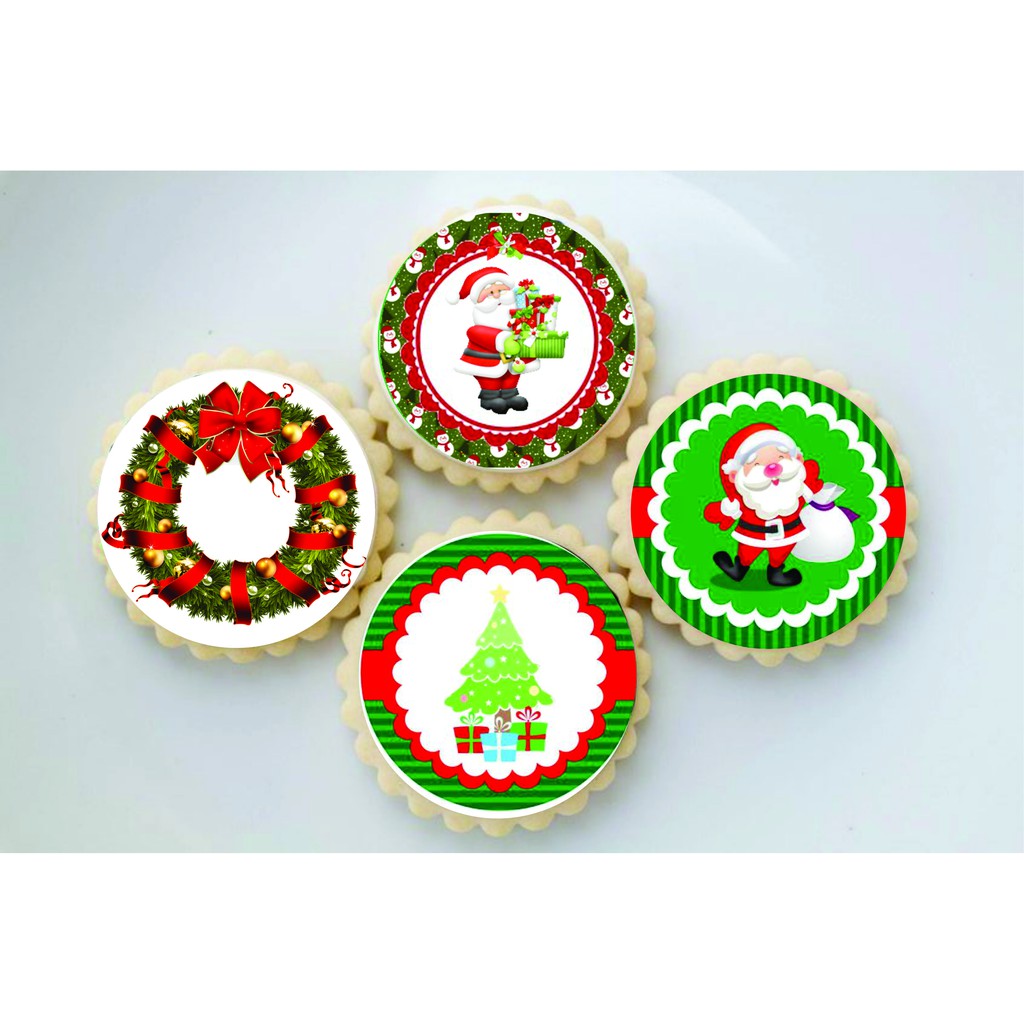 Papel De Arroz Para Biscoitos Bolachas Natal A4 20 imagens | Shopee Brasil