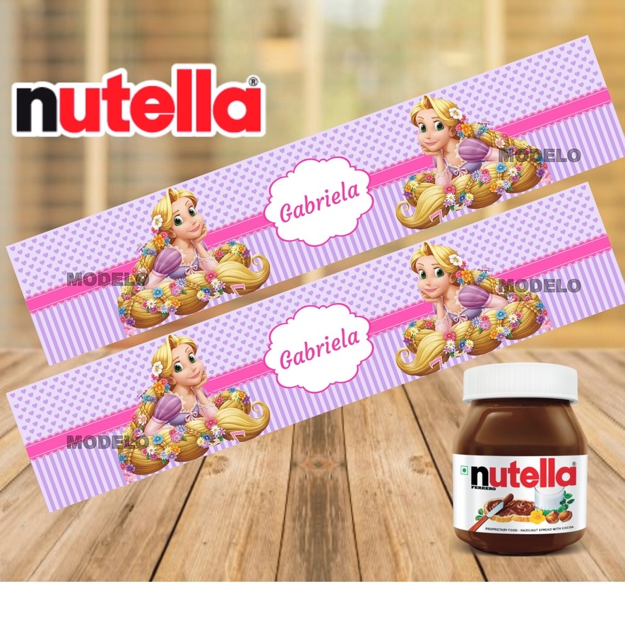 Nutella Rotulo adesivo (10 unidades ) 140g Personalizado | RECORTADO ...