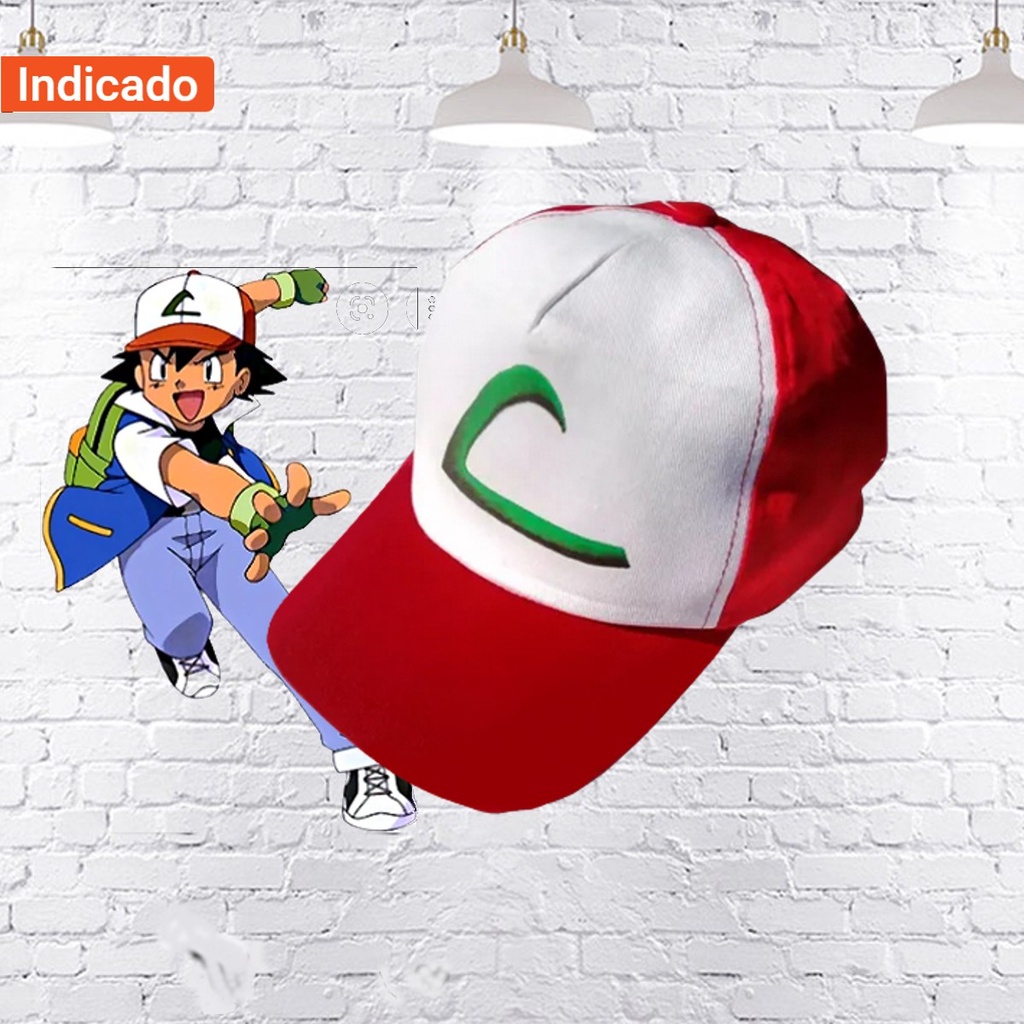 Boné Pokemon Ash Ketchum | Shopee Brasil