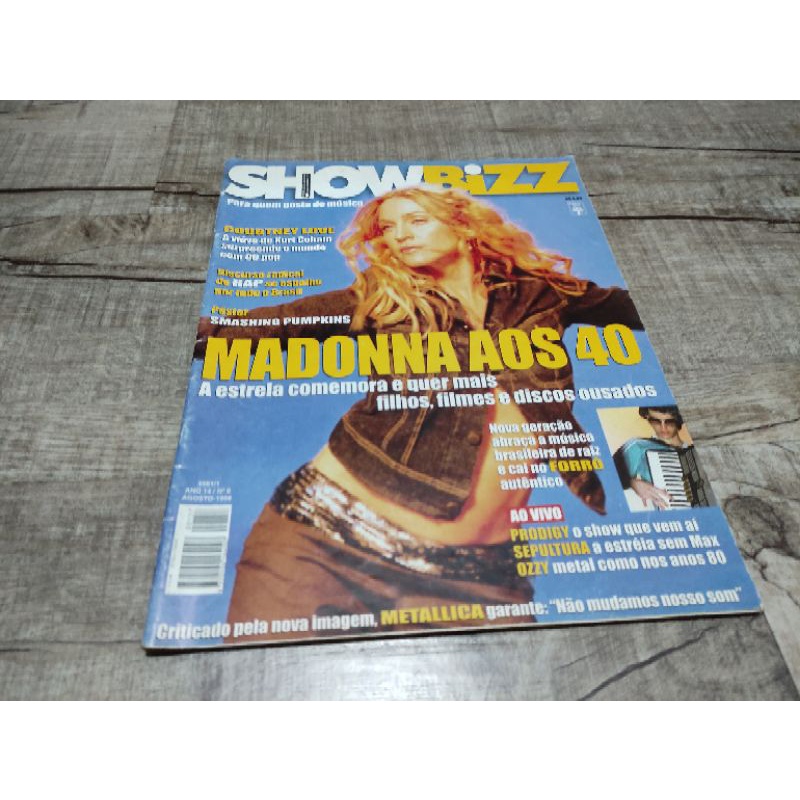 Madonna revista ShowBizz Ray Of Light rara | Shopee Brasil