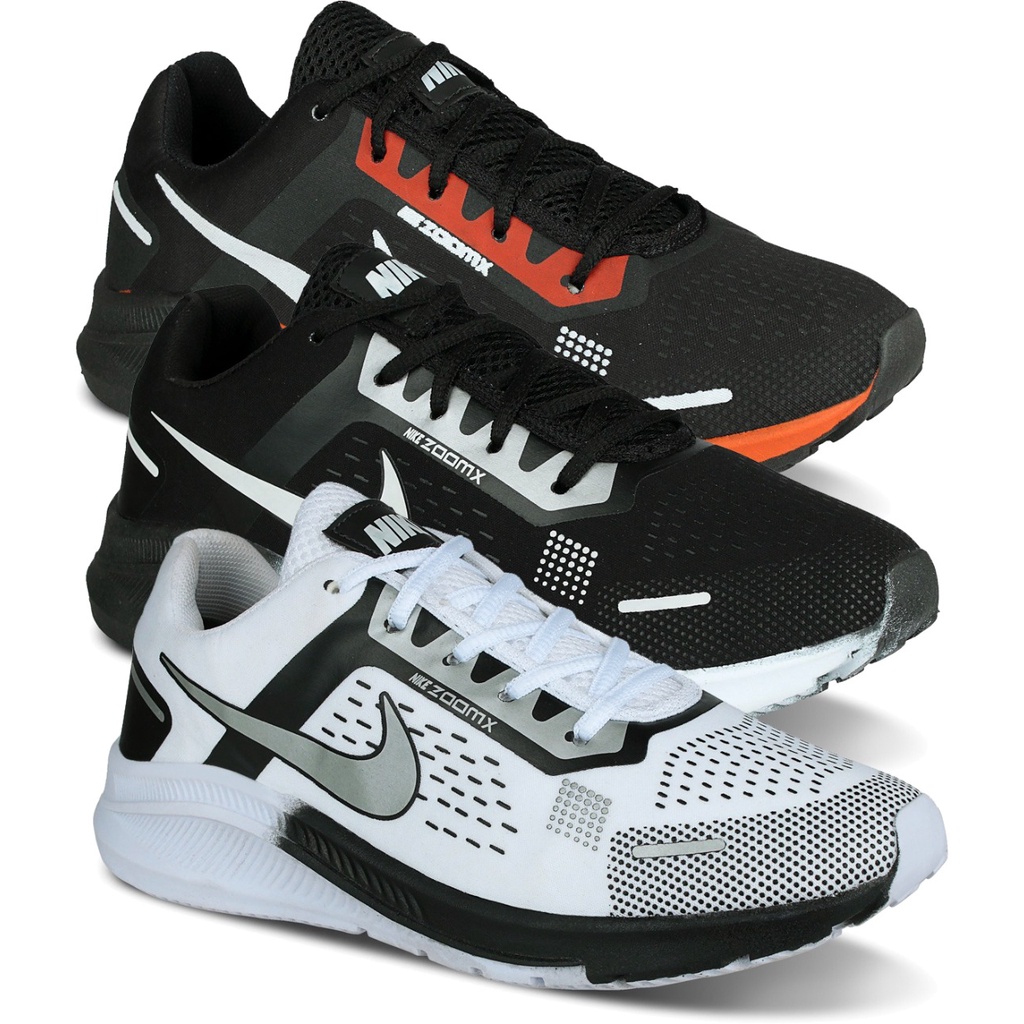 Kit 3 Tênis Masculino Zoom Caminhada Academia Corrida Esporte Super ...