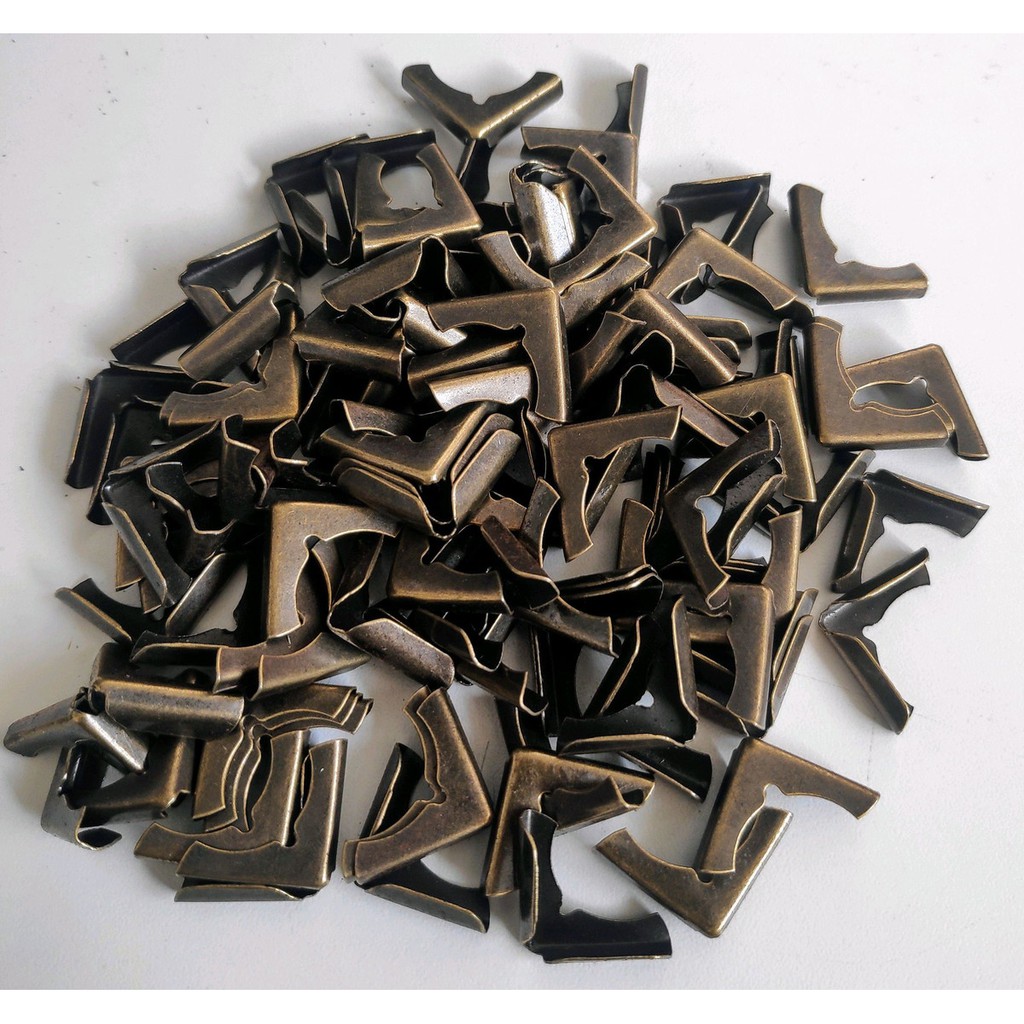 30 PEÇAS DE CANTONEIRAS OURO VELHO IDEAL PARA ACABAMENTOS ARTESANAIS EM ...