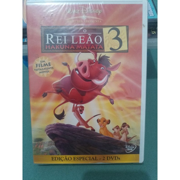 O Rei Leão 3 - Hakuna Matata DVD Duplo (Lacrado) - Disney | Shopee Brasil