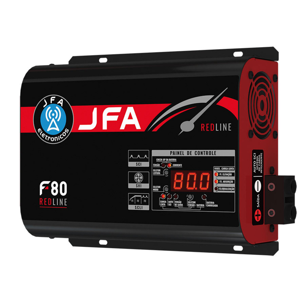 Fonte Jfa 80a Red Line Bi-volt Carga Inteligente F80 | Shopee Brasil