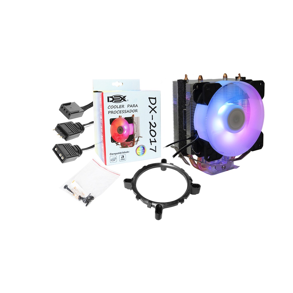 Cooler para Processador com led RGB T3 Para Cpu Intel 775 1150 1151 ...