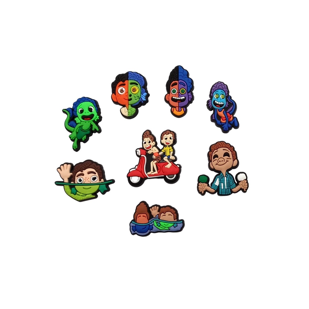 Pin para sandália Luca Disney Pixar kit com 8 pins | Shopee Brasil