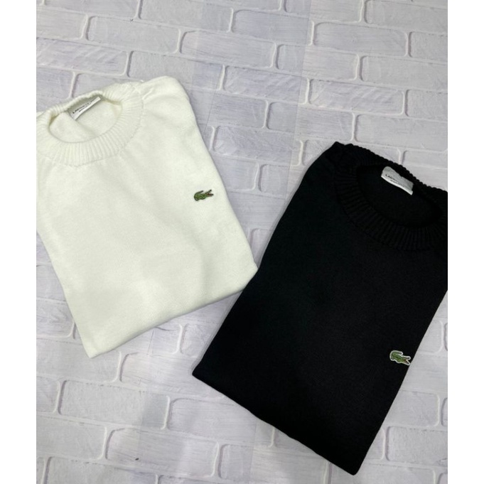 suéter lacoste de alta qualidade 100% algodão | Shopee Brasil