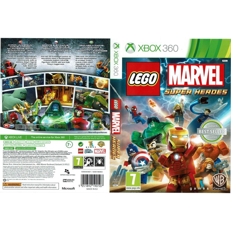 Lego Marvel super heroes P/ XBOX360 (LTU/LT/JTAG/RGH) | Shopee Brasil