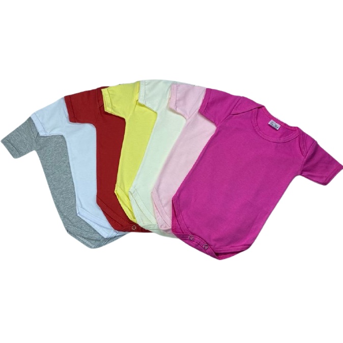 BODY PARA BEBÊ - kit com 7 bodies lisos - ideais para enxoval ou para ...