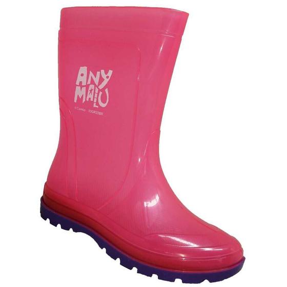 Bota Galocha Feminina Grendene Kids Any Malu Color - 22861 - Roxo/Rosa ...