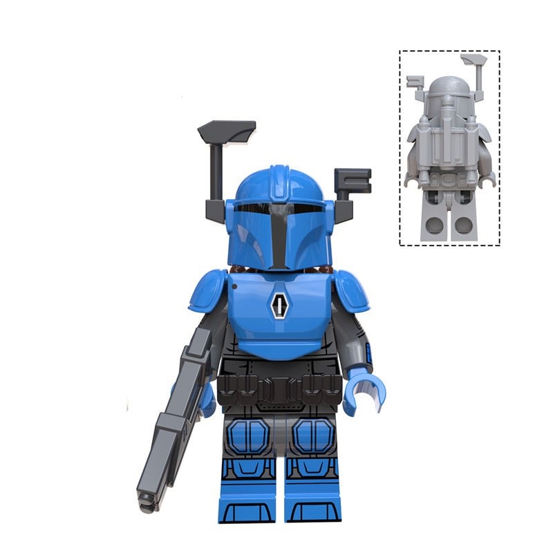 Protetor fenn rau star wars mandaloriano 4cm Bloco Boneco monta figura ...