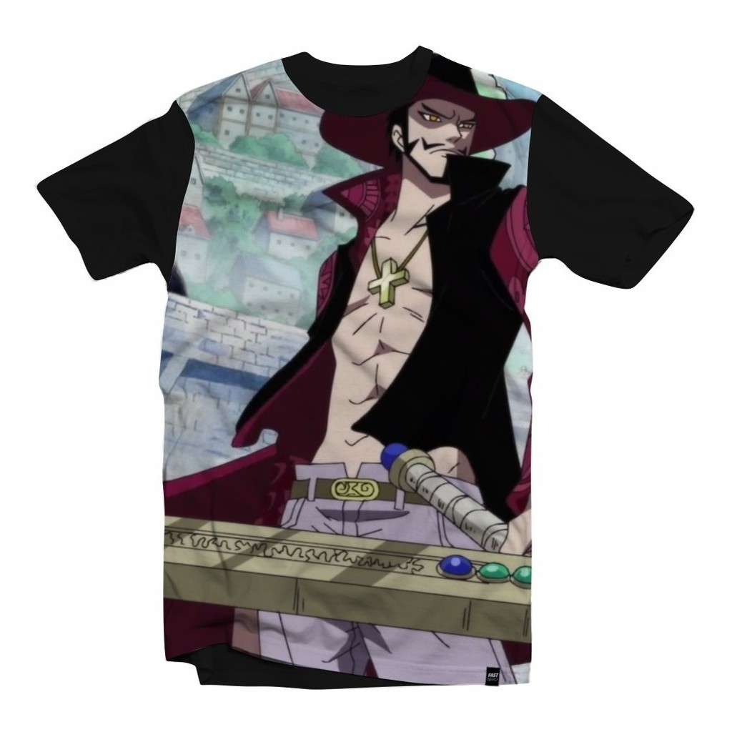 Camiseta/camisa Mihawk- One Piece - (dracule Mihawk) | Shopee Brasil