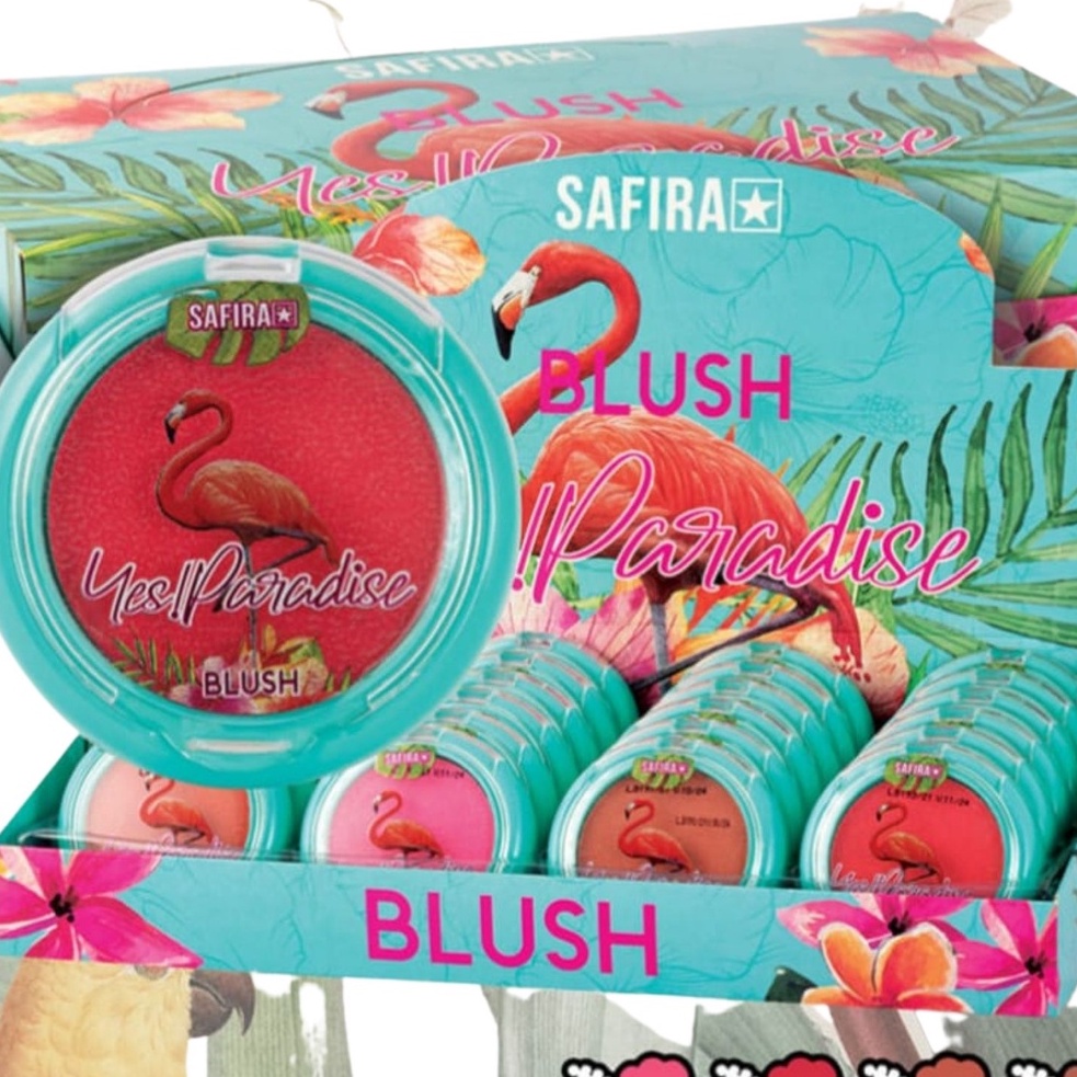 Blush Compacto Safira Yes, Paradise - kit com 4 tons PD62694 | Shopee ...