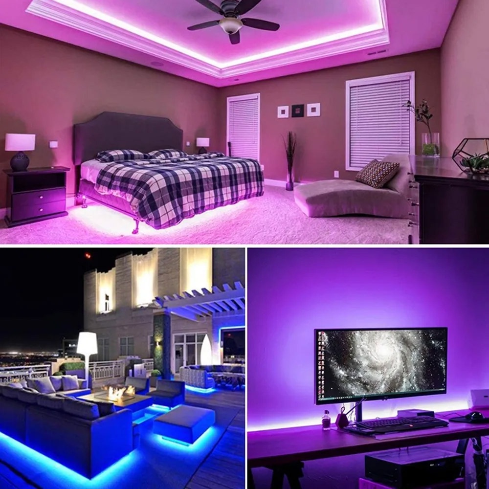 Fita Led 5m Ultra Rgb 3528 + Controle de Cores Fita Led RGB | Shopee Brasil