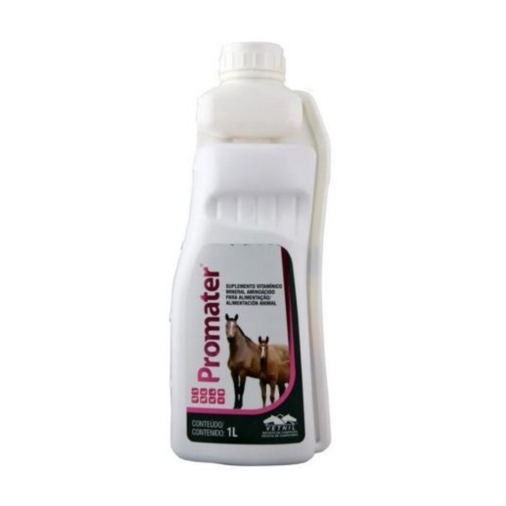 Promater Líquido 1 Litro - Vetnil Equinos Bovinos Aves | Shopee Brasil