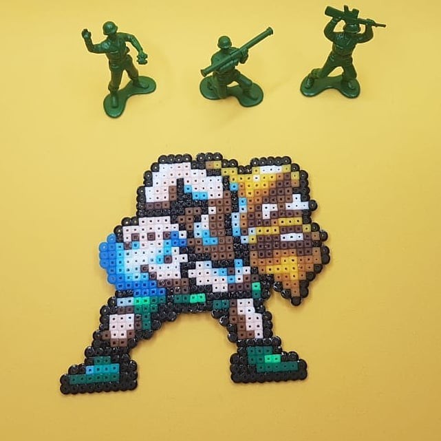 Ímã Prisioneiro (Metal Slug) - Pixel Art/ Pixel Arte/ Perler Beads ...