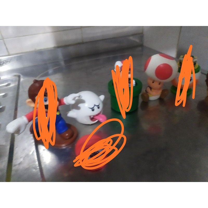 boneco Boo e toad | Shopee Brasil