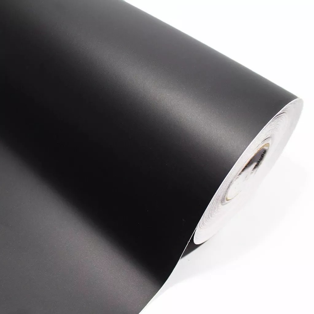 Adesivo Preto Fosco Envelopamento Automotivo Carro e Moto 1mx60cm ...